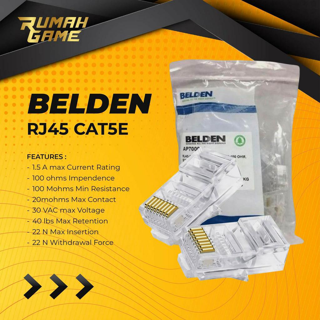 Connector Rj45 Cat6 Belden Original LAn Cat6 Rj45 | Shopee Malaysia