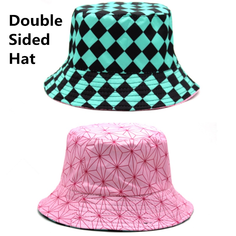 Anime Demon Slayer Cap Cosplay Props Kamado Tanjirou Nezuko Printing ...