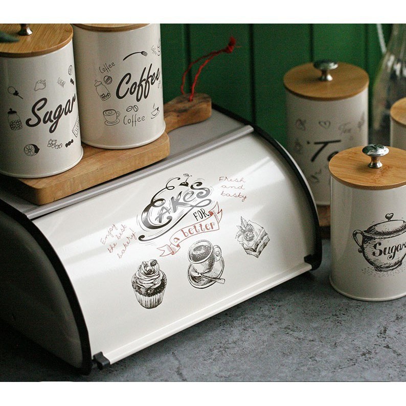 Vintage Bread Box Storage / Bekas roti / Bekas simpan makanan ...