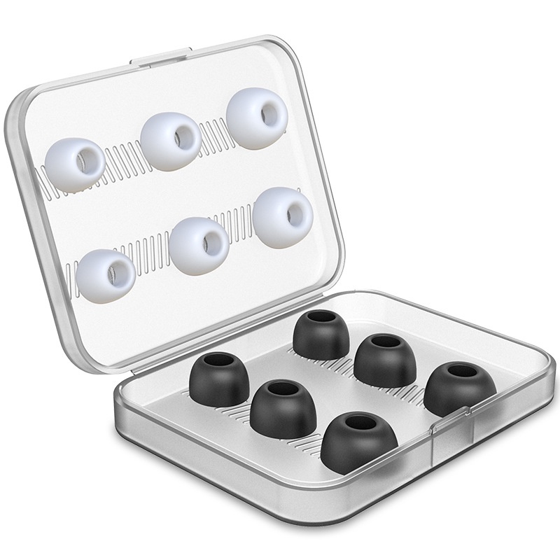 NEW BEE Memory Foam Eartips with Storage box Silicone Earmuffs ...