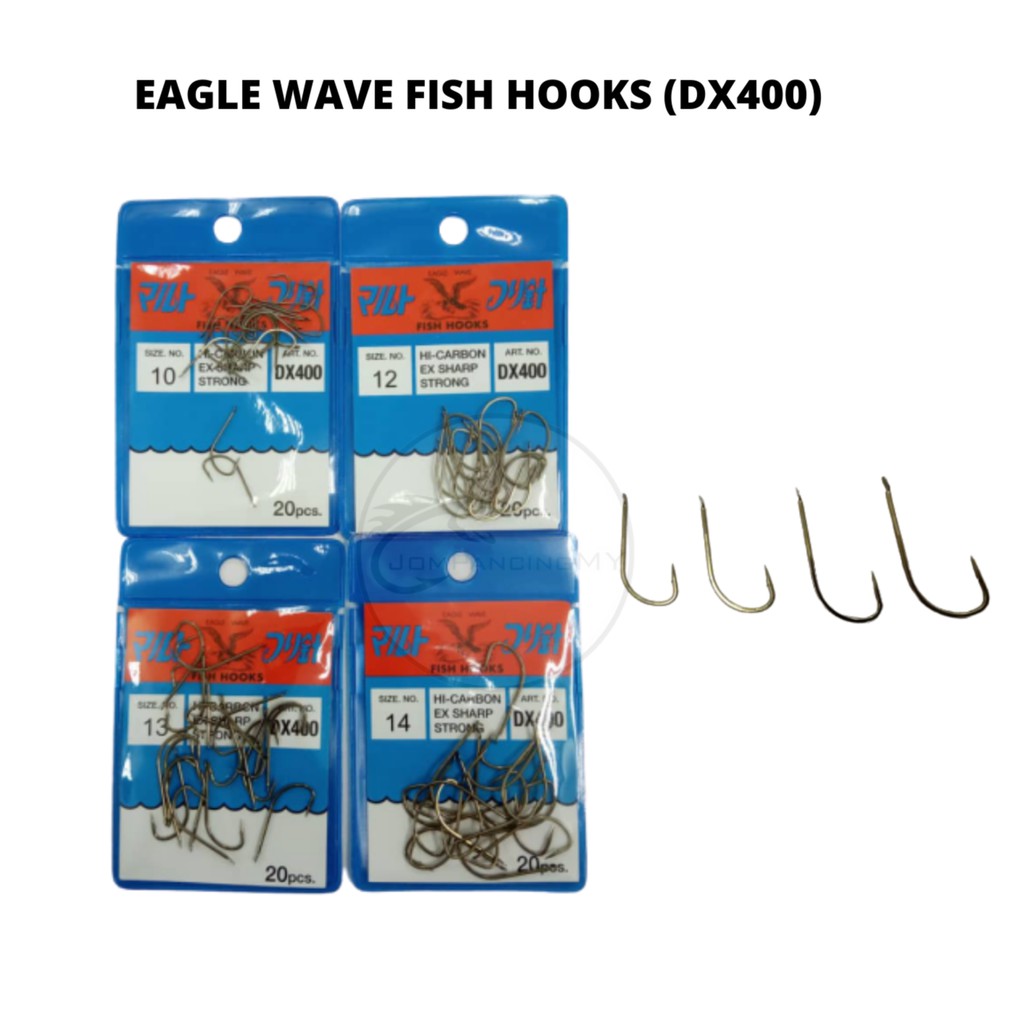 (JOM PANCING) EAGLE WAVE Fish Hooks (DX400) | Shopee Malaysia