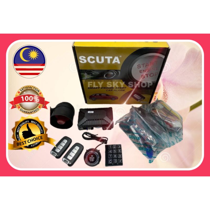 💥 UNIVERSAL***💯%orignal*** Scuta Push Start Alarm Passive Keyless Entry ...