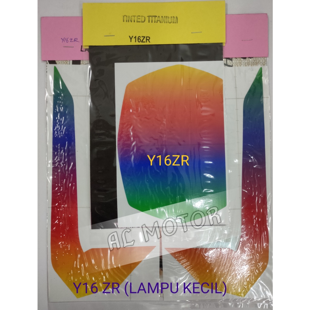 YAMAHA Y16ZR METER TINTED TITANIUM NEW / TINTED LAMPU KECIL Y16ZR ...