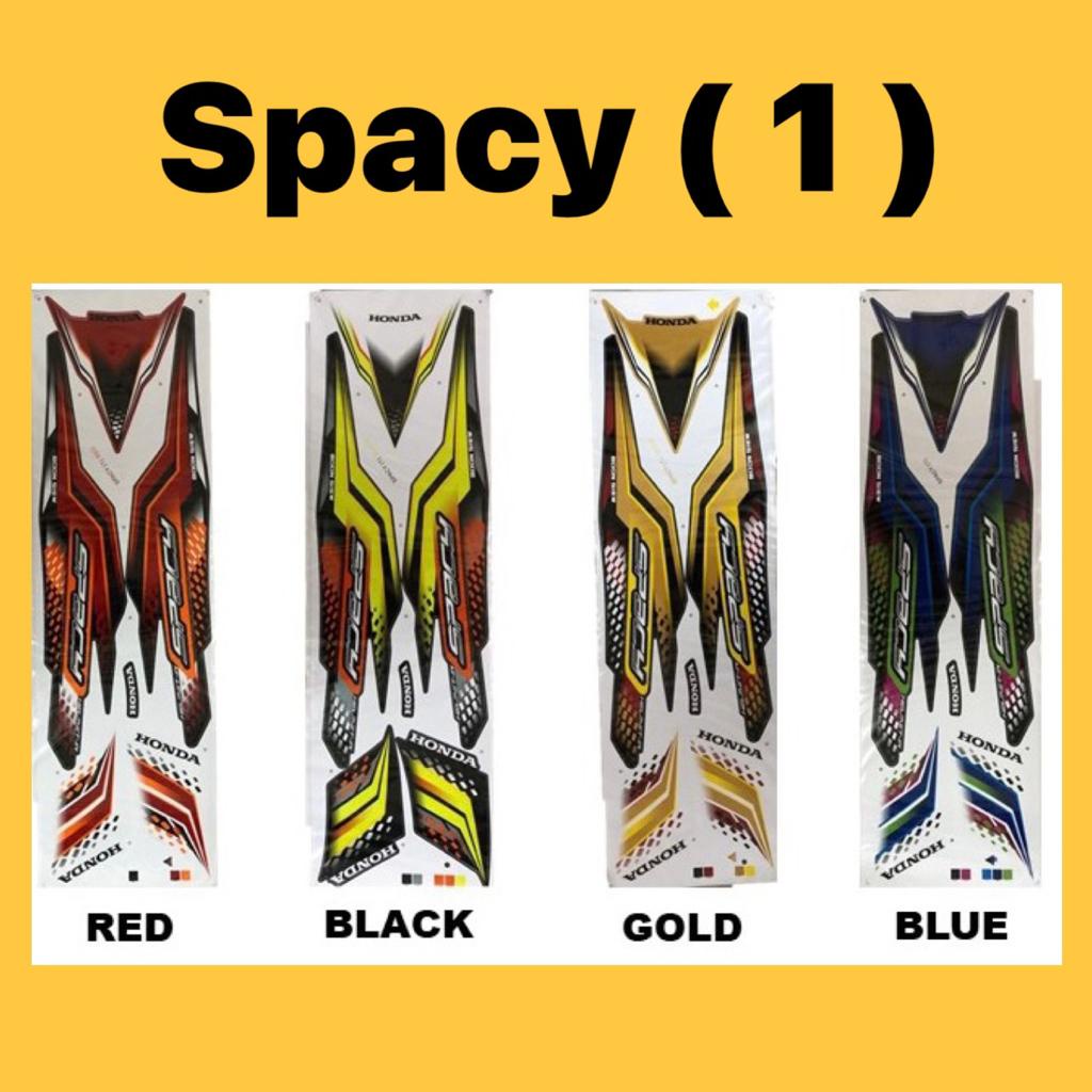 HONDA SPACY STICKER (1) // SPACY BODY COVER SET STICKER STICKER SPACY ...