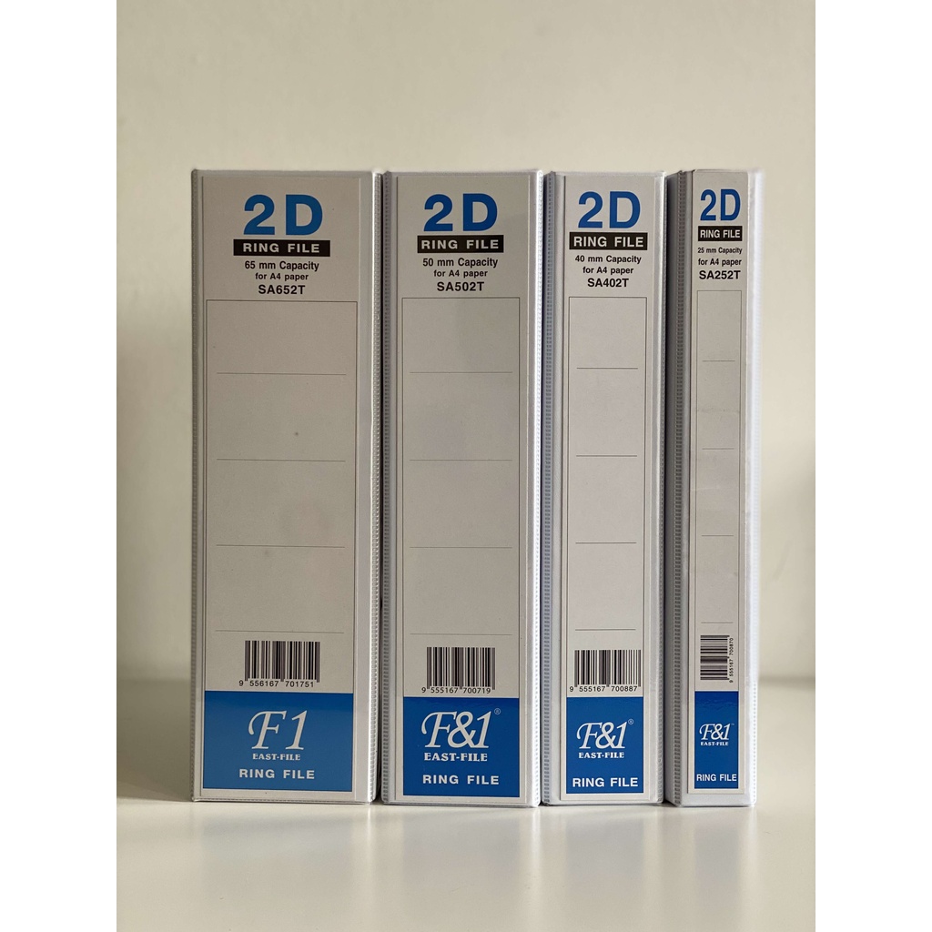 A4 PVC 2D Ring File With Transparent Cover - White | Shopee Malaysia