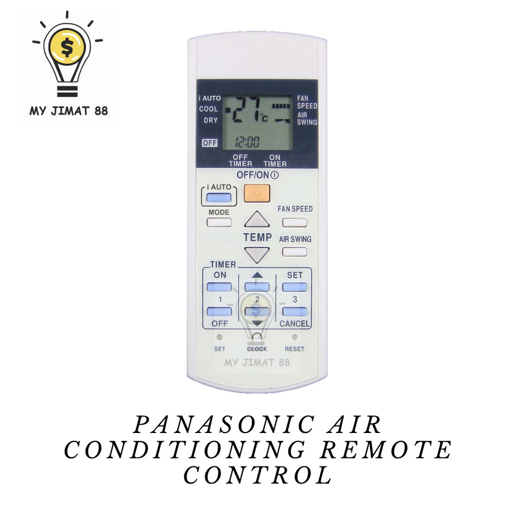PANASONIC AIR CONDITIONING REMOTE CONTROL CS-PC24QKH/CS-PC24KH/CS ...