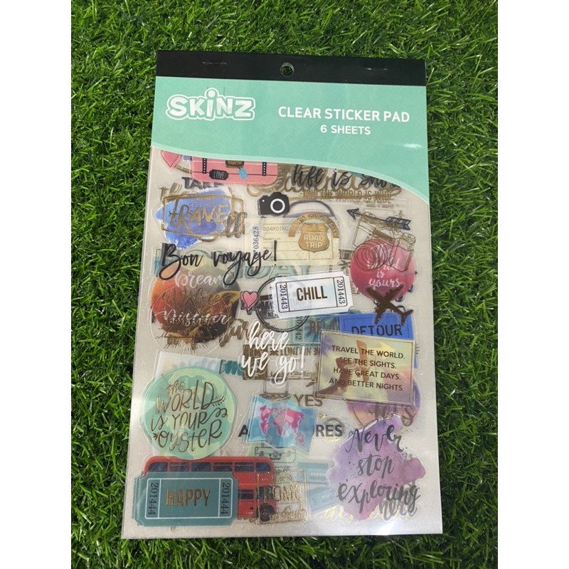 SKINZ Clear Sticker Pad (6 sheets) | Shopee Malaysia