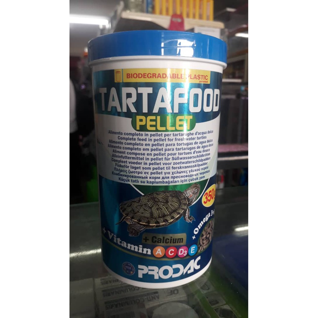 Prodac Tartafood Pellet Food for Turtle Floating Large Sticks 350g ...