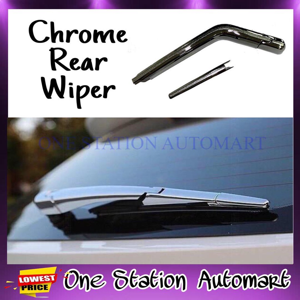 Rear Wiper Chrome Cover (Alza , Myvi , Exora , Viva,Kelisa ,Kenari ...