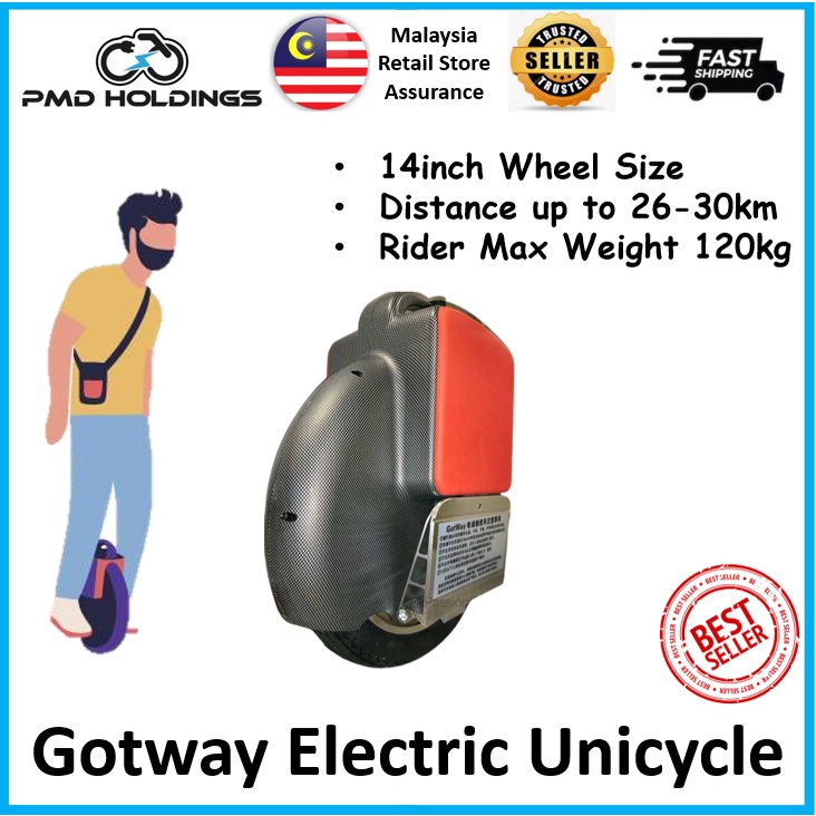 Gotway 14" MCM3 260Wh Electric Unicycle eunicycle e-unicycle single ...