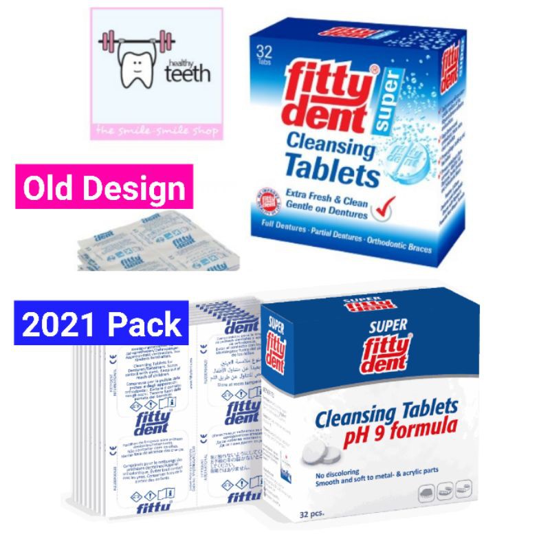 [Imported from Austria] Fitty Dent Cleansing Tablets for Dentures ...