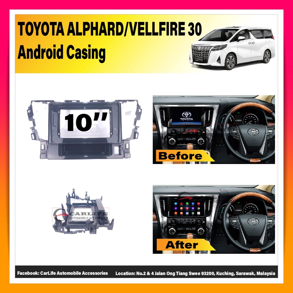 Toyota Alphard / Vellfire 30 10" Android Player Casing | Shopee Malaysia