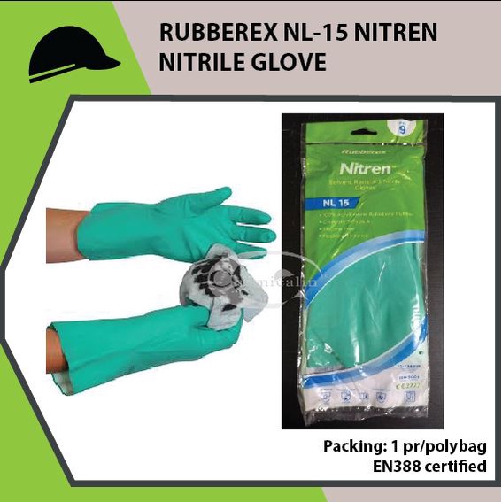 RUBBEREX NL-15 NITREN NITRILE GLOVE | Shopee Malaysia