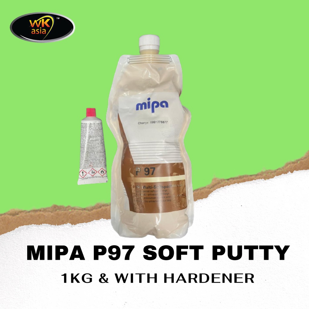 MIPA P97 SOFT PUTTY BEIGE WITH HARDENER 1KG | Shopee Malaysia