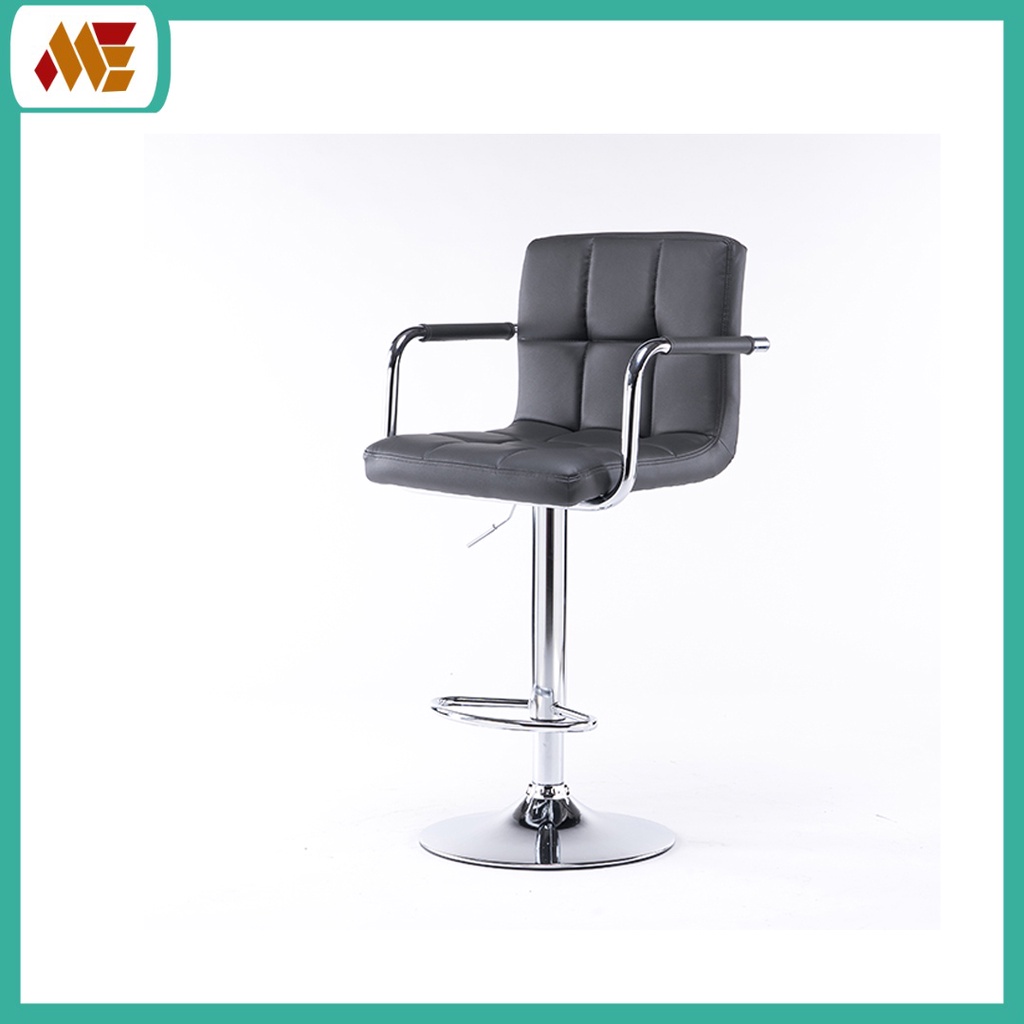 Adjustable Counter Height 360 Swivel Bar Cafe Kitchen Home Dining Stool ...