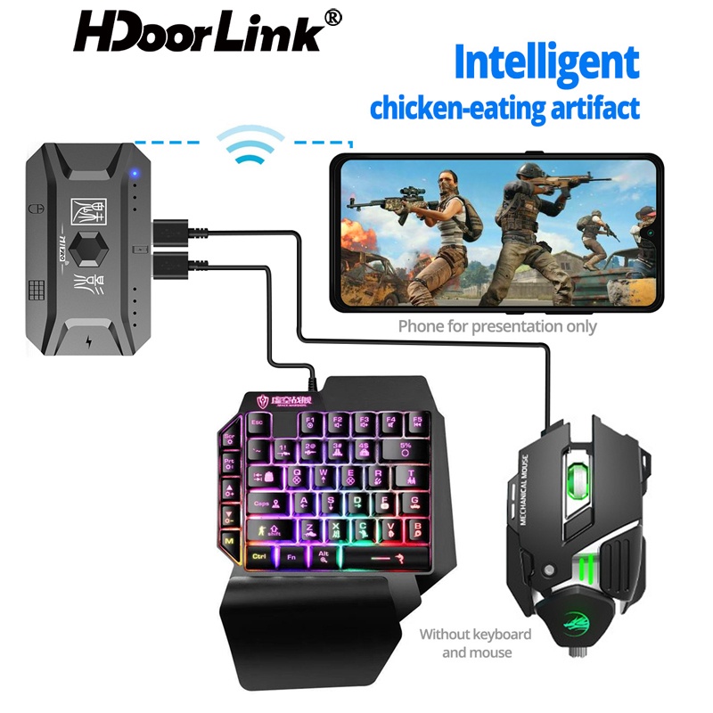 Hdoorlink Mobile Controller Gaming Keyboard Mouse Converter Pubg Mobile