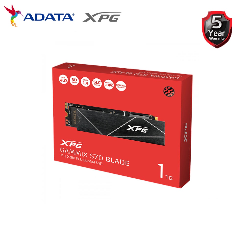 ADATA XPG GAMMIX S70 BLADE PCIe Gen 4 M.2 2280 SSD NVme 256GB 512GB 1TB ...