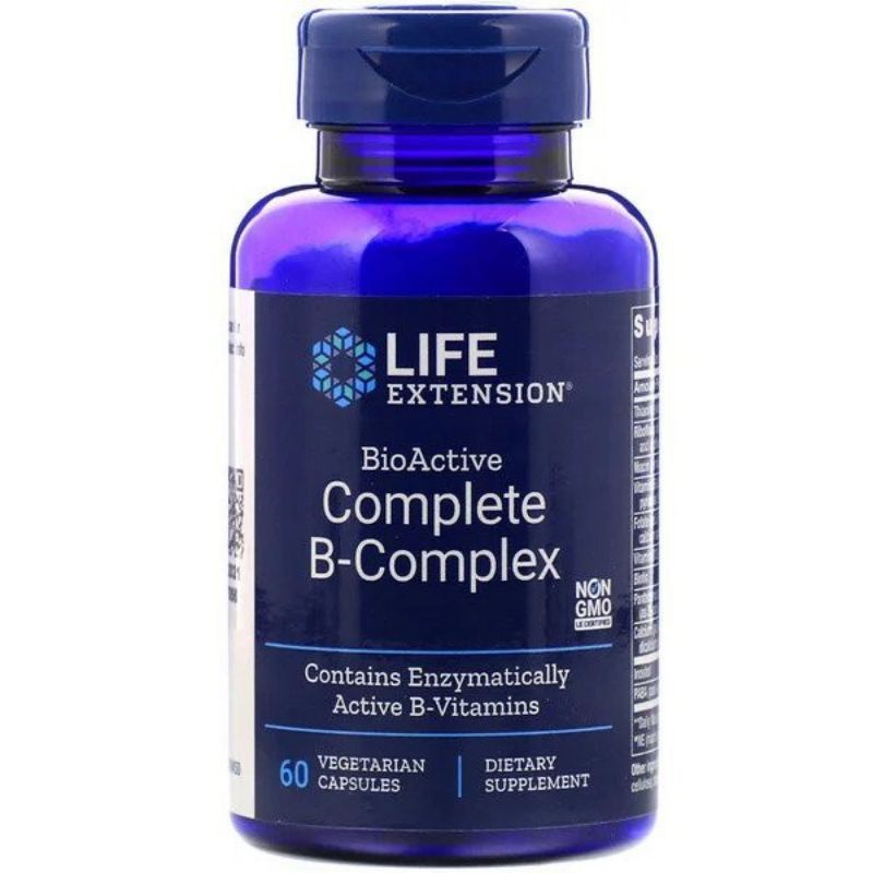 (Ready Stock) BioActive B-complex Life Extension 60veg capsules ...