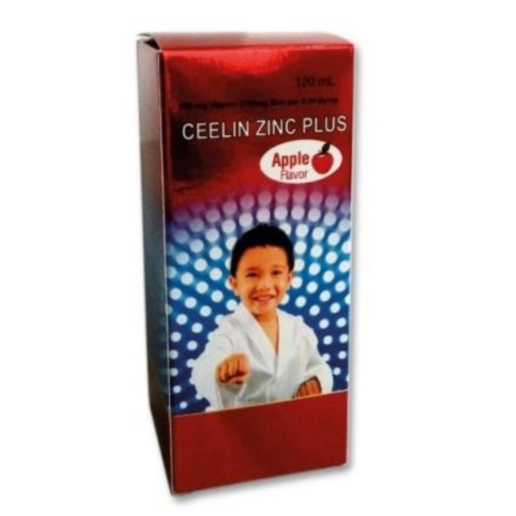 CEELIN ZINC PLUS SYRUP VITAMIN C 100MG+ ZINC 27.44MG/8ML APPLE FLAVOUR ...