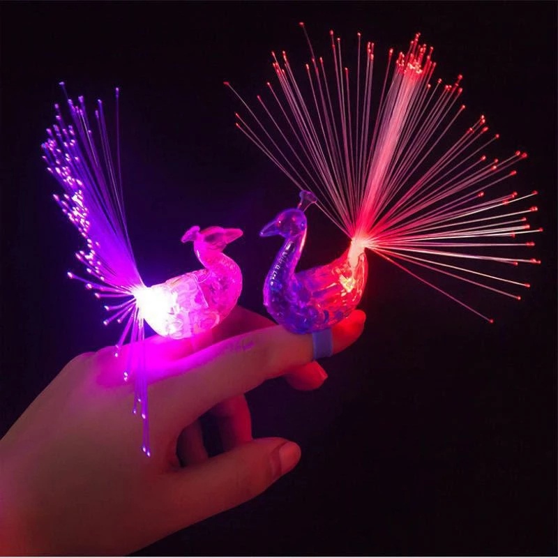 Luminous Peacock Finger Light Flashing LED Light / Luminous Peacock ...