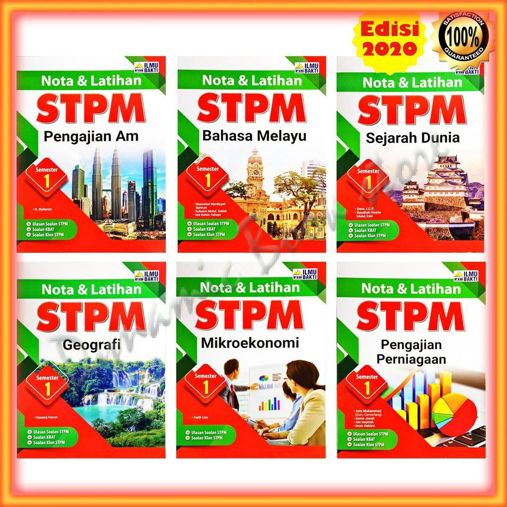 Buku Latihan : Nota & Latihan STPM Sem 1 2020 - Pengajian Am / Bahasa Melayu / Sejarah Dunia ...