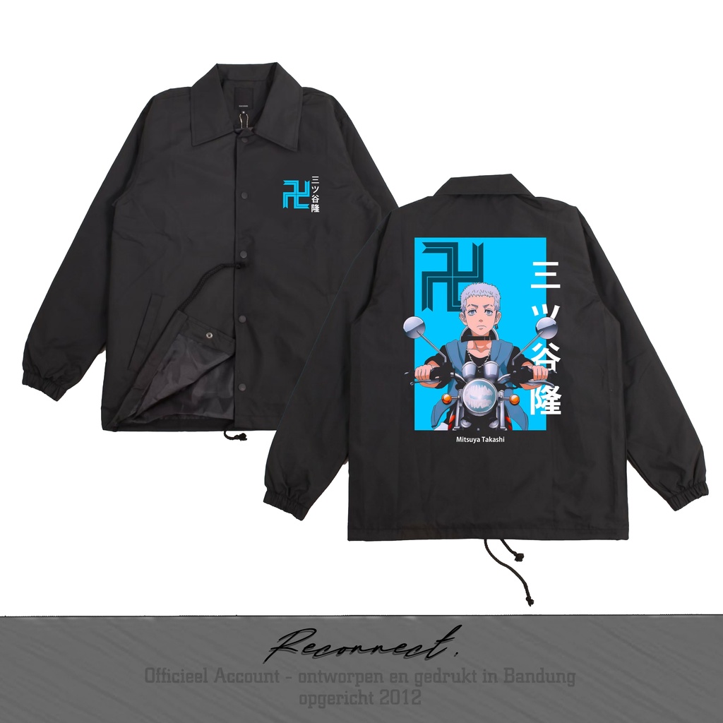 Reconnect Coach Jacket Tokyo Revengers Geng Tokyo Manji Mitsuya Takashi ...