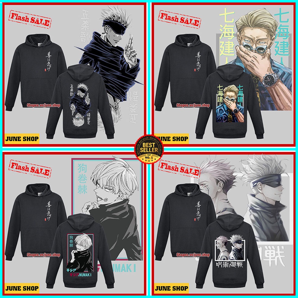 Jacket Jujutsu Kaisen, AnimeJacket printed with Gojo Satoru, made of ...