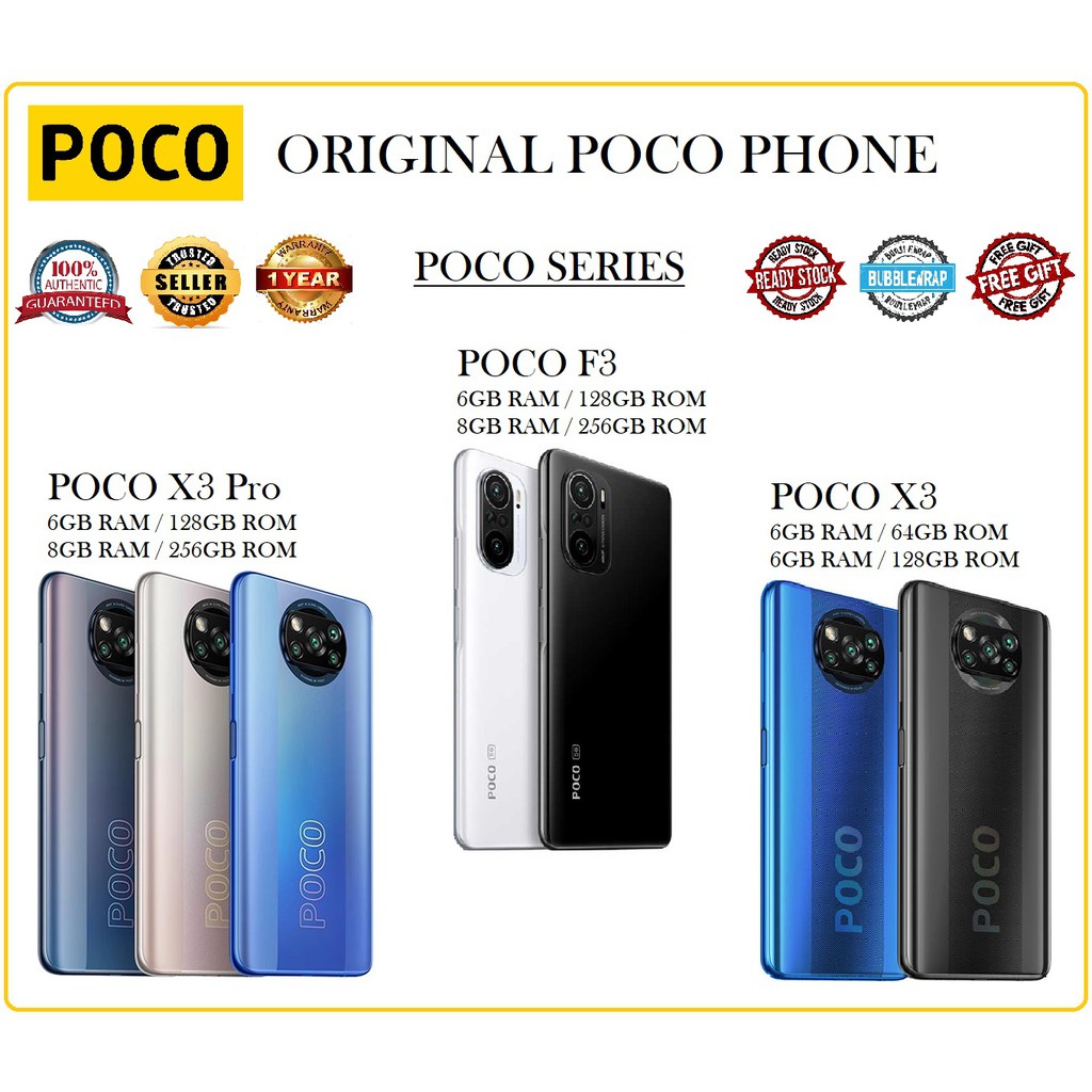 Xiaomi Poco F3 I Poco X3 Pro I Poco X3 NFC I Pocophone I (100% Original ...