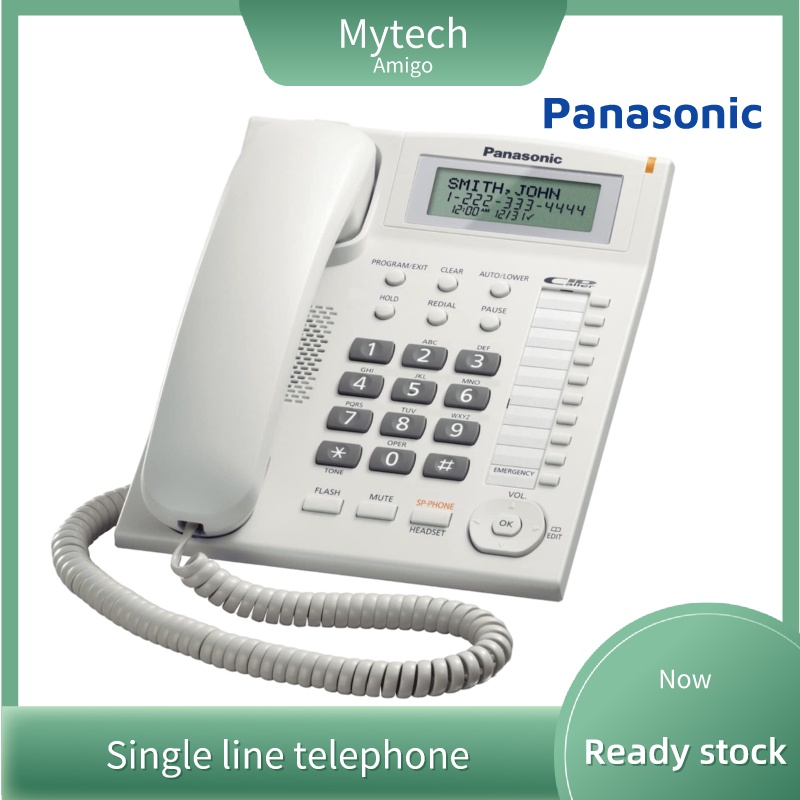 Panasonic KX-TS880 KX-TS880ML KX-TS880MLW KX-TS880ML TS880 single line phone with caller ID ...