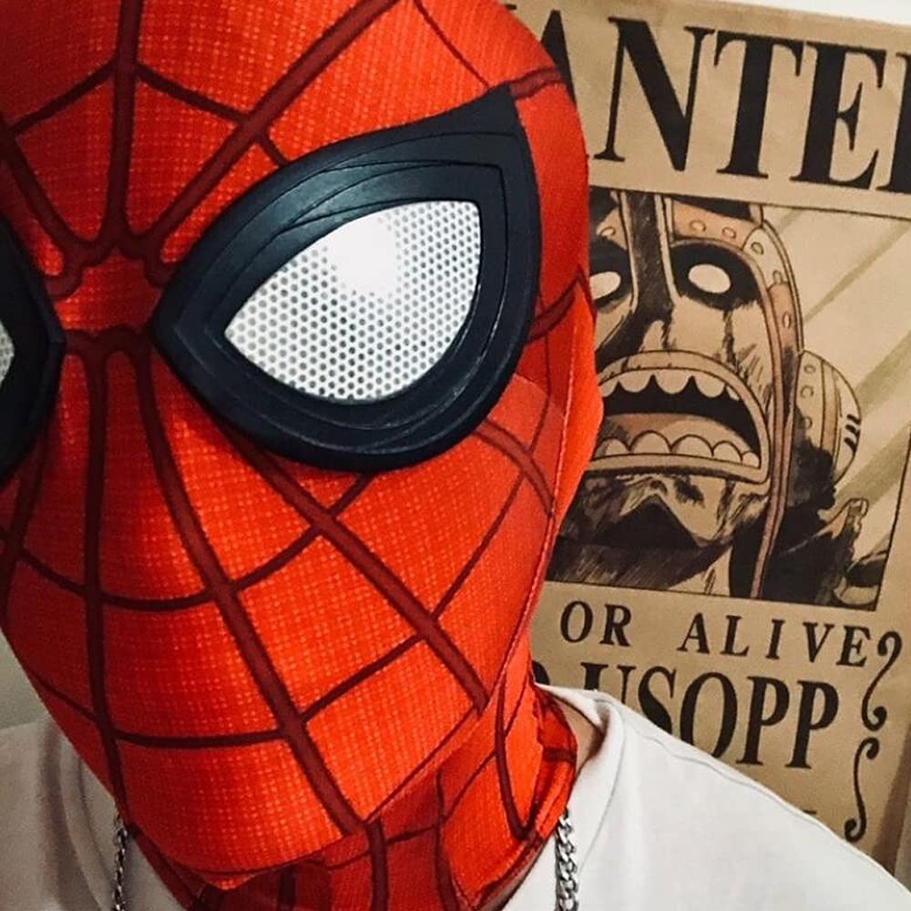 Spider-Man Mask Lenses 3D Cosplay Spider-man Superhero Props Masks ...