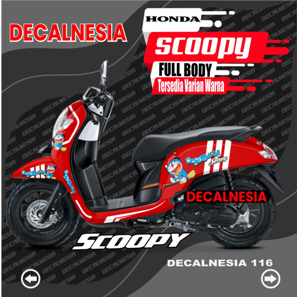 Scoopy Roadrace Full Body Sticker Decal Variation Accessories - Scoopy ...