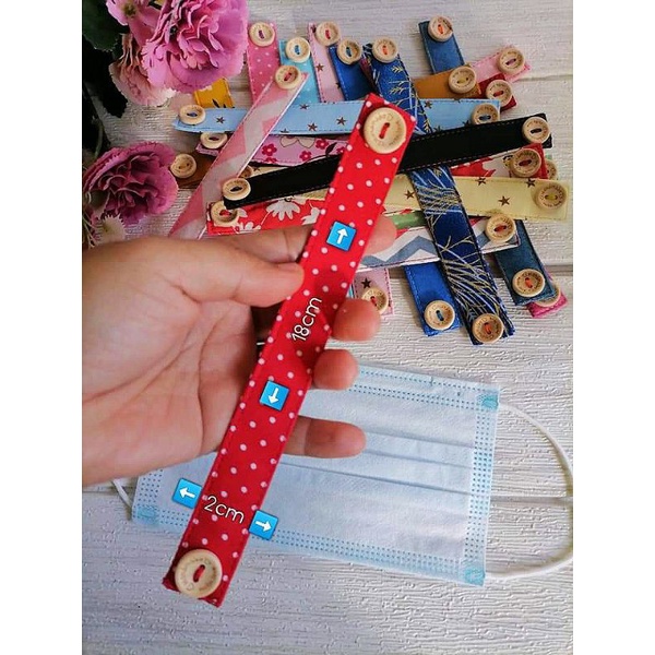 Mask Extension/Mask Adapter fabrik cotton-Handmade (Ready Stok ...