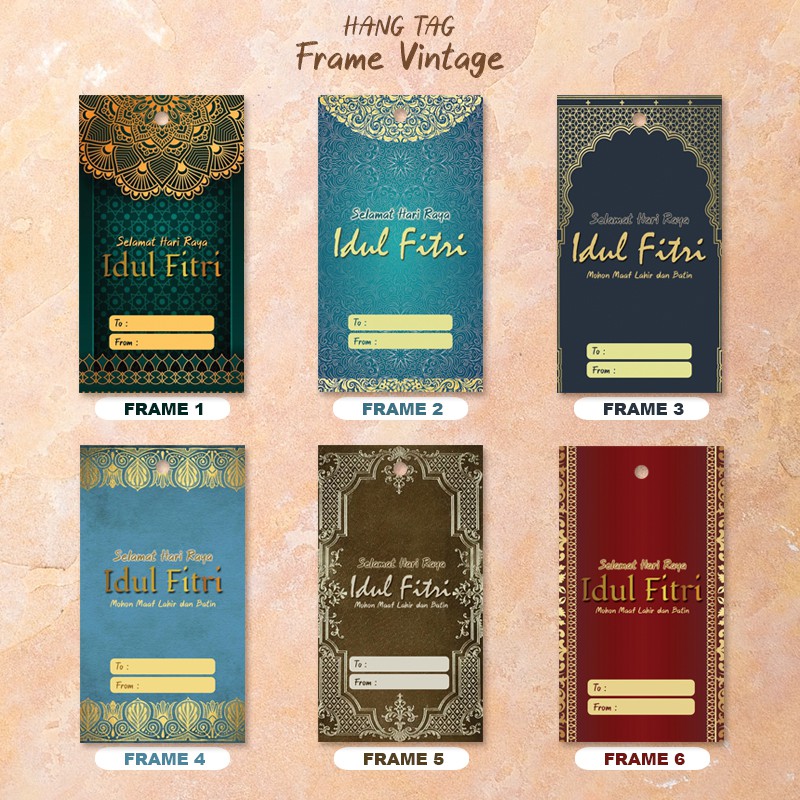 Hang TAG Eid Greeting Cards/Eid Greeting Cards For HAMPERS GIFT PARCEL ...