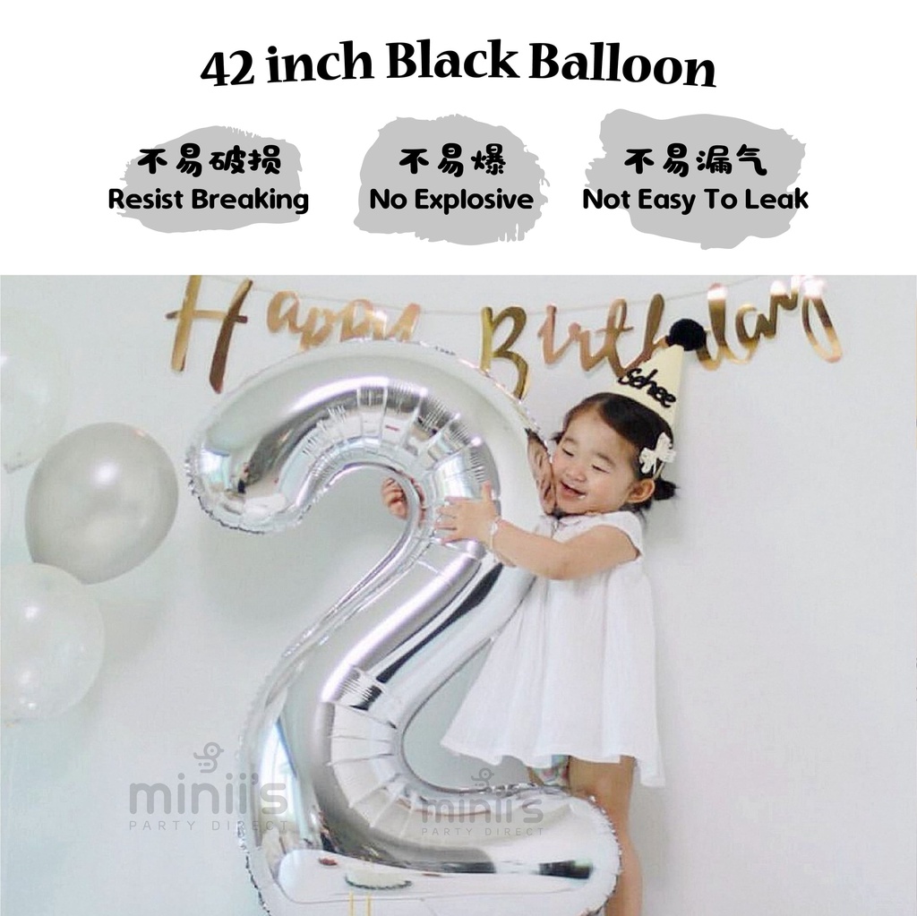 MINIIS PARTY Number Balloon 42 Inch Balloon Number Foil Balloon Belon ...