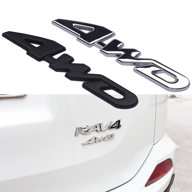 Car Styling 3D Chrome Metal Sticker 4WD Emblem 4X4 Badge Decal for ...