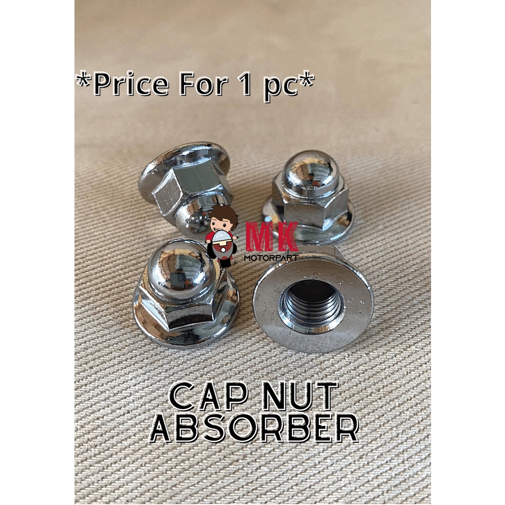 (1 Pc) Screw CAP NUT Absorber Size 14 M10 High Quality Universal EX5 ...