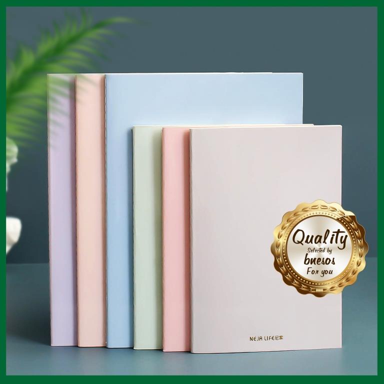 bnesos Stationary School Supplies Morandi Cover Suture Notebook A5 B5 ...