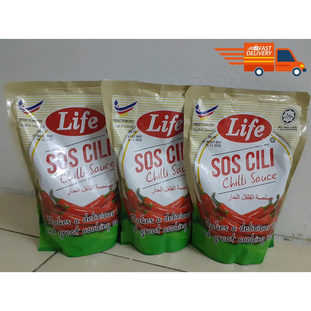 LIFE Sos Cili | Chili Sauce | 1kg Refill [Ready Stock] | Shopee Malaysia