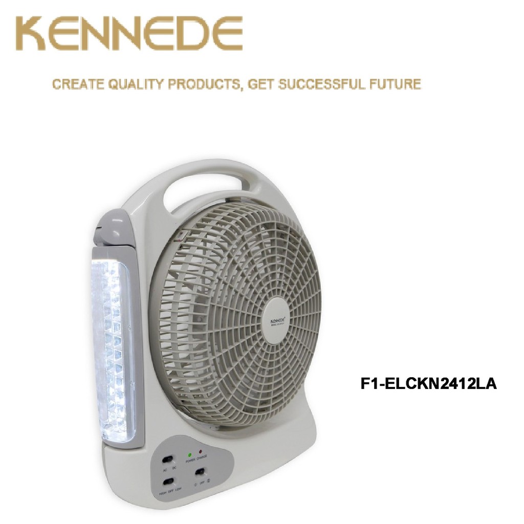 KENNEDE RECHARGEABLE FAN AND LED LAMP ( W / SIRIM ) | Shopee Malaysia