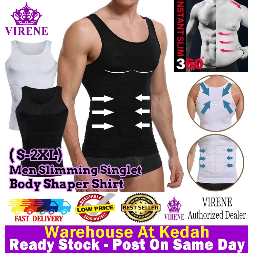Man Singlet Men Slimming Singlet Shaper Body Slim Shirt Shapewear Waist ...