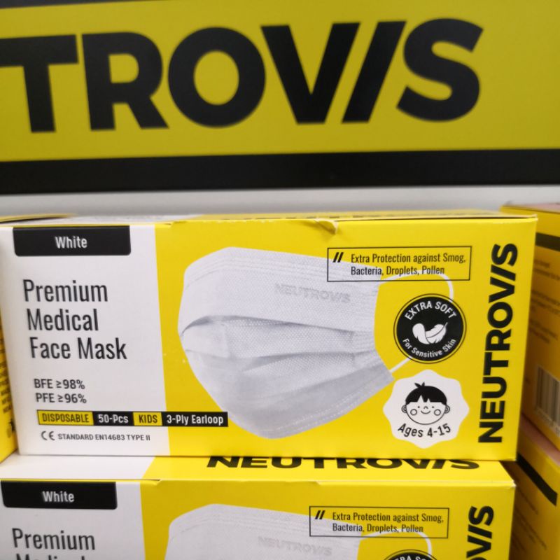 [Ship from Melaka] Medicos / Mplus Child Kids Hijab / Earloop 3ply ...