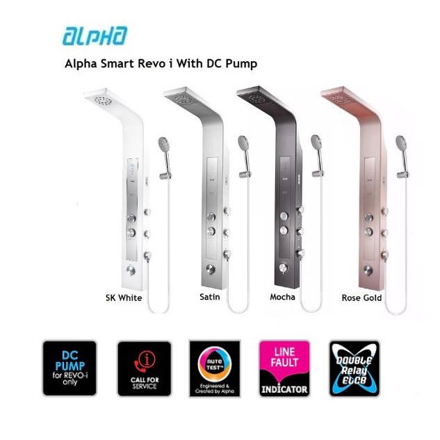 ALPHA Water Heater Smart Revo I with DC Pump / Smart Revo E with No ...