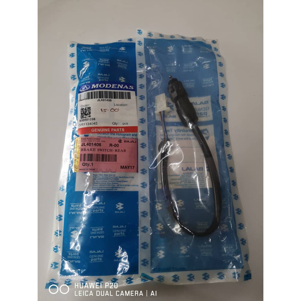 BAJAJ / MODENAS DOMINAR 400 / NS 200 / RS200 / V15 SWITCH, REAR BRAKE ...