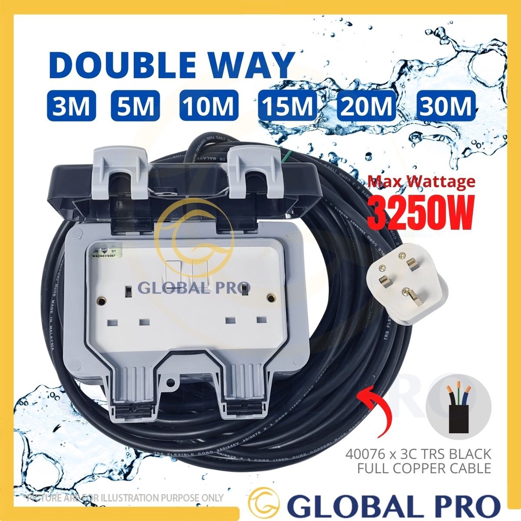 [SIRIM] HEAVY DUTY IP66 40/076 X 3C TRS CABLE Weatherproof Outdoor ...