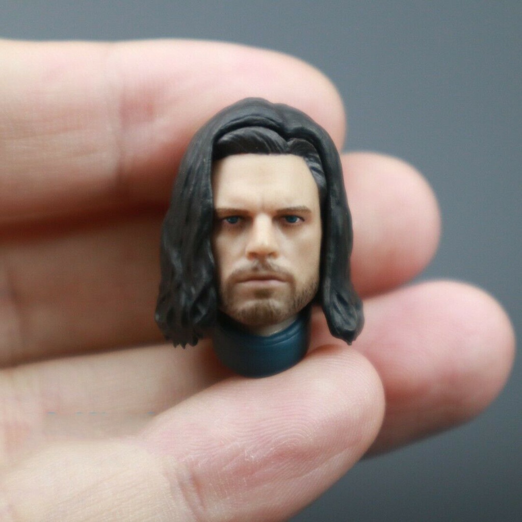 1/12 Winter Soldier Sebastian Stan Head Sculpt model For 6inch SHF ...