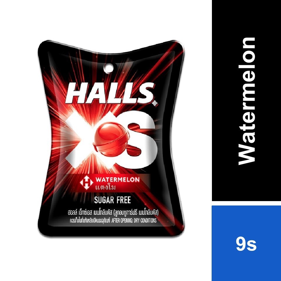 Halls XS Watermelon Pouch 9's [Expiring in Oct 2021] | Shopee Malaysia