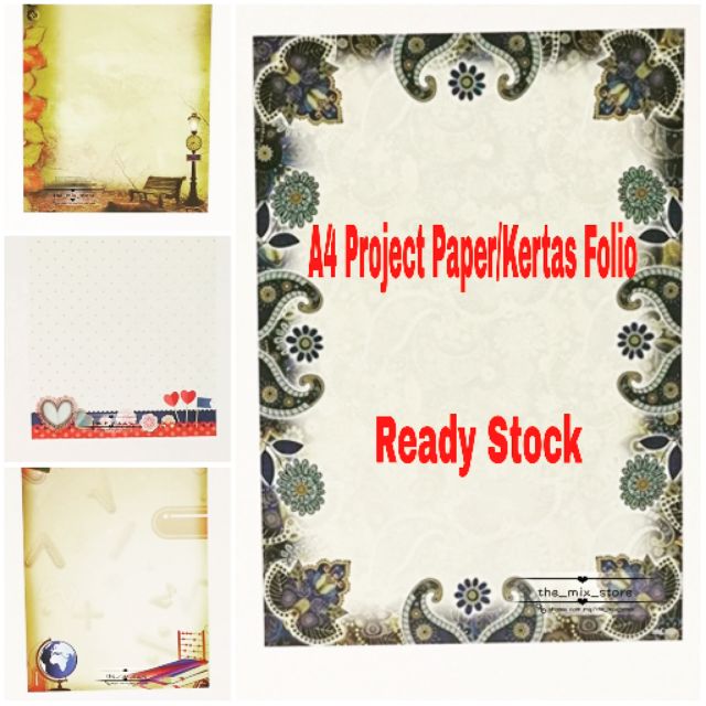 A4 Project Paper / Kertas Folio(Ready Stock) | Shopee Malaysia