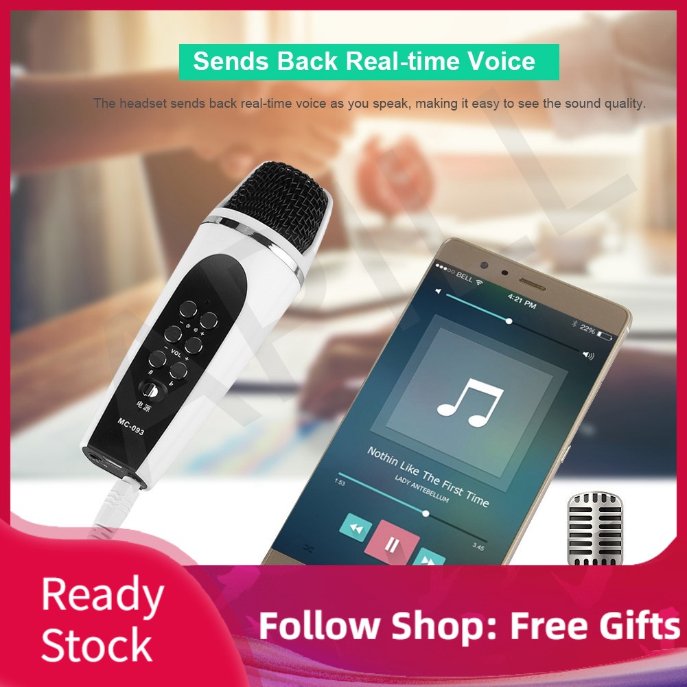 [Seller Recommend] MC093 4-Mode Voice Changer Microphone Mic System for Android iOS Smartphone ...