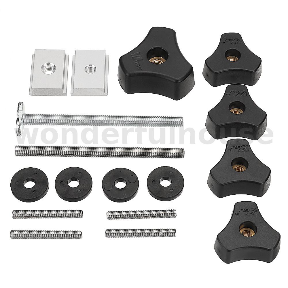 Quick Action Hold Down Clamp Handle Nut Drillpro Woodworking for T-Slot ...