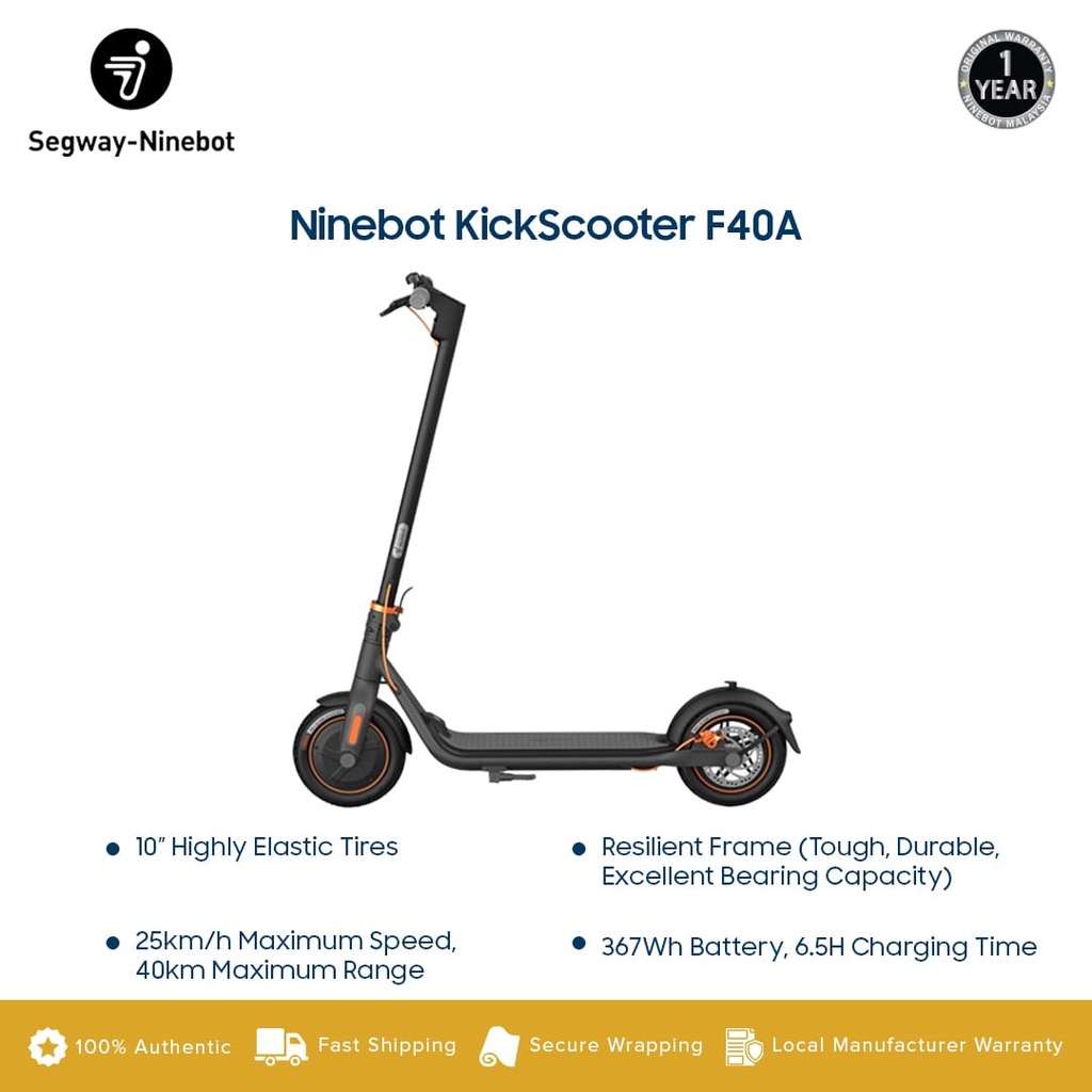 (Coming Soon) Segway-Ninebot Electric KickScooter F Series F40A ...